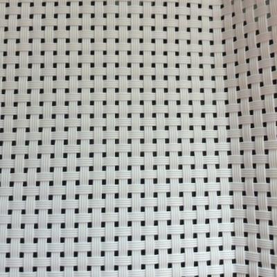 China White Textilene Outdoor Solar Fabric 60x60in PVC Coated Polyester UV 4x4 Wire Mesh for sale