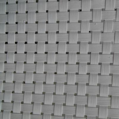 China White Textilene Fabric 8x8 Wire PVC Coated Woven Mesh UV Resistant 61 Inch for sale