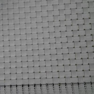 China White Textilene Fabric 8x8 Wire PVC Coated Woven Mesh UV Resistant for Outdoor Garden Furniture for sale