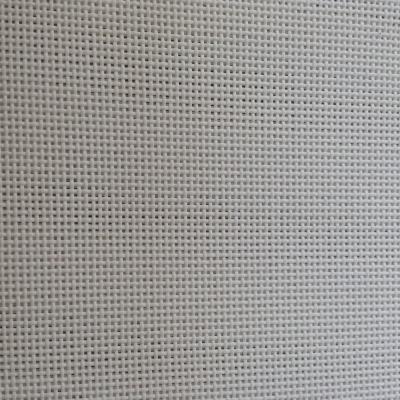 China White Textilene Mesh Fabric 1x1 Woven UV Resistant Outdoor Fabric 200gsm for sale