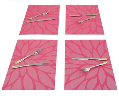 China 4-Piece Adiabatic Placemat Set Reversible Textilene Tonal Placemats 18x12 Inch for sale
