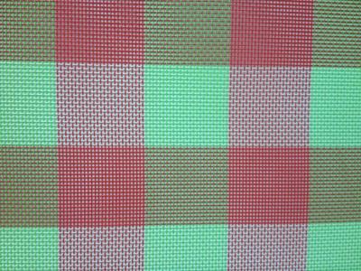 China Tartan Textilene Mesh Fabric 1x1 Woven Outdoor UV Resistant 300D for sale