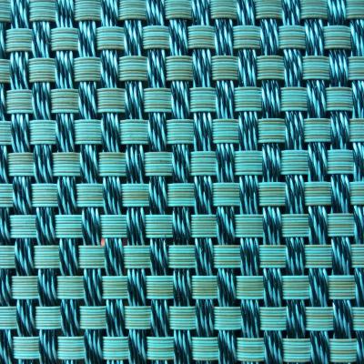 China Textilene Outdoor Solar PVC Coated Poly UV Fabric 8x8 Woven Mesh Fabric 300 Denier for sale