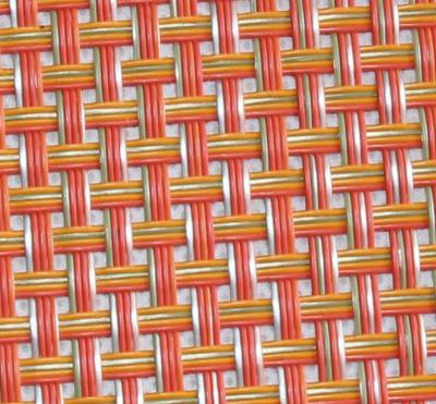 China PVC Coated Woven Mesh UV Sun Screen Fabric 750g Textoline 4x4 Wire for sale