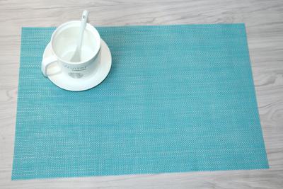 China Reversible Textilene Placemat Set Blue White Adiabatic 30x45cm Heat Resistant for sale