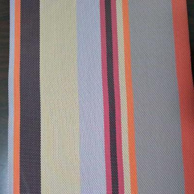 China Stripe Textilene Outdoor Sun Shade Fabric 4.5-5 Grade UV Resistant 95% for sale