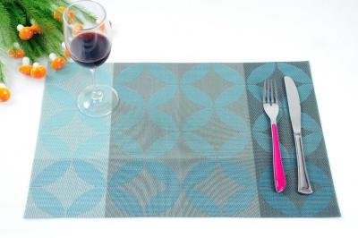 China Jacquard Weave Textilene Placemats Heat Insulation Non-Slip 30x45cm Daily Use Tableware Coaster for sale