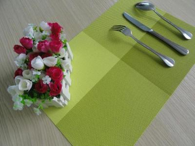China Reversible Textilene Placemat Tableware Coaster 30x45cm Heat Resistant for sale