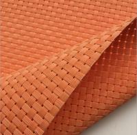 China Textilene Outdoor Furniture Weave Mesh UV Fabric 8x8 Wires Woven Orange 780gsm for sale