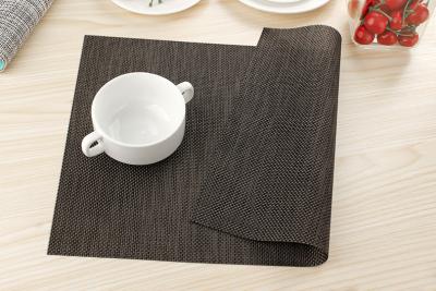 China Reversible Pointelle Textilene Placemat Heat Insulated Easy Clean Pad 30x45cm for sale