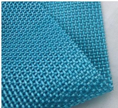 China Light Blue Textilene 1x1 Woven Mesh UV Fabric for Pool Safety Fence Outdoor Chair for sale