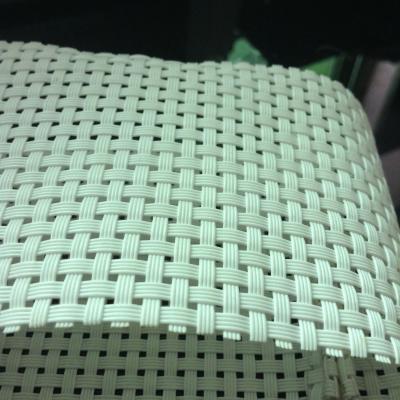 China White PVC Mesh Sling Chair 250kg Capacity Outdoor Woven Patio Furniture for sale