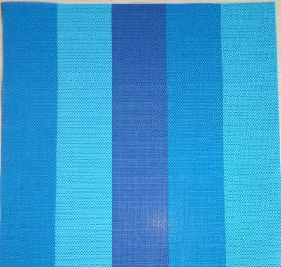 China blue strip-type plastic outdoor sunshade mesh fabric for sale
