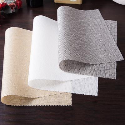 China PVC Solid Insulation Bowl Placemats Dining Pad Western Table Mats 12x18 Inch Heat Resistant for sale