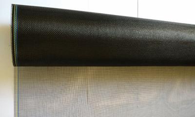 China Black Fiberglass Mesh Fabric Screen Flame Retardant Fireproofing 160g 5x5mm for sale