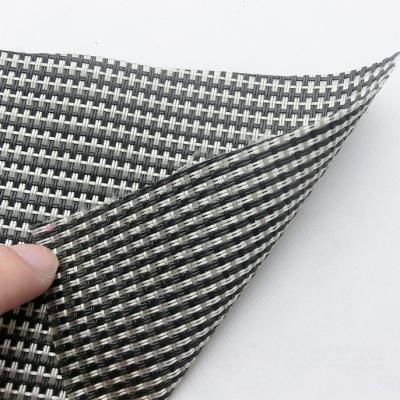 China Textilene Patio Cover Mesh Fabric 70% PVC 30% Polyester 580gsm Outdoor Specialty Fabric for sale
