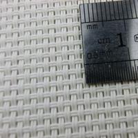 China White Outdoor Patio Furniture Mesh Fabric 2x2 Woven 580gsm PVC Polyester for sale