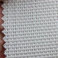 China White Outdoor Patio Furniture Mesh Fabric 2x2 Woven 580gsm PVC Polyester for sale
