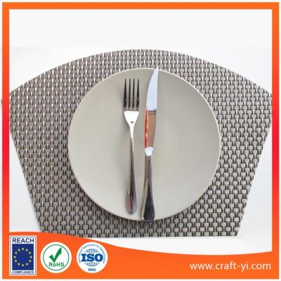 China woven Vinyl Placemats Pvc Dining Table Mats Coaster for sale