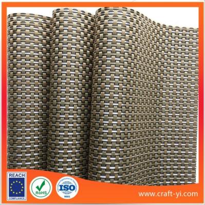 China Reversible Woven PVC Mesh Fabric Textilene Square Placemats 40x40cm for sale