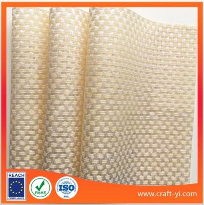 China milk white PVC Table Mat Textilene Square table mats for sale