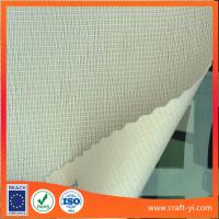 China White Fireproof Textilene Fabric 3D Wallpaper 460gsm Home Screen for Girls Room for sale