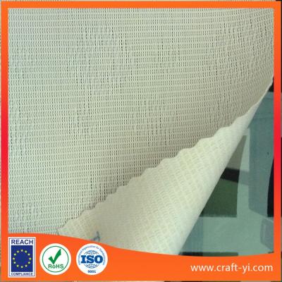 China White Fireproof Textilene Fabric 3D Wallpaper 460gsm Home Screen for Girls Room for sale