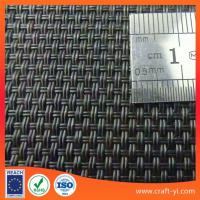 China Black Textilene Sun Loungers Fabric 2x2 Woven 630gsm 1.5-2.5m Width for sale