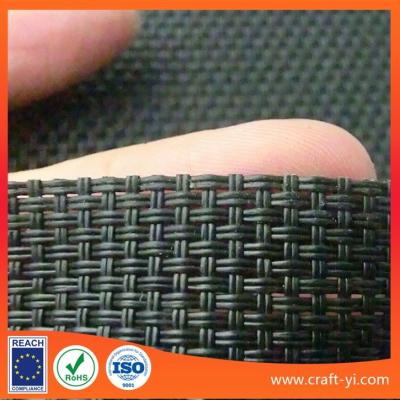 China Textilene Garden Furniture Fabric 630gsm PVC Coated Polyester 1.5-2.5m Width for sale