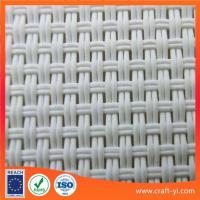 China White PVC Coated Textilene Mesh Fabric 630gsm 2x2 Woven for Outdoor Sunshade Chairs for sale