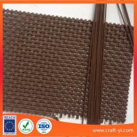 China Brown Textilene Fabric 2x2 Woven 580gsm High Strength PVC Polyester for Outdoor Furniture for sale