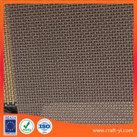 China Brown Textilene Fabric 2x2 Woven 580gsm High Strength PVC Polyester for Outdoor Furniture for sale