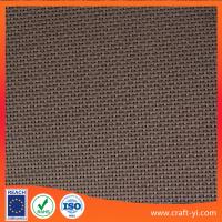 China Brown Textilene Mesh Fabric 580gsm 1.5-2.5m Width PVC Coated Polyester for Outdoor Furniture for sale