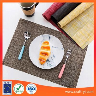 China Heat insulation Textilene Placemat dining mat 45 X 30 cm square table mat for sale