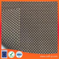 China Brown Textilene Mesh Fabric 2x2 Weave 580gsm Patio Furniture Fabric Supplier for sale