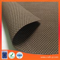 China Brown Textilene Mesh Fabric 2x2 Weave 580gsm Patio Furniture Fabric Supplier for sale
