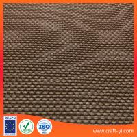 China Brown Textilene Mesh Fabric 2x2 Weave 580gsm Patio Furniture Fabric Supplier for sale