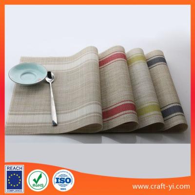 China Textilene Waterproof Table Mat Easy Clean Reusable Placemats 45x30cm for sale
