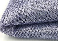China Silver Diamond Mesh Fabric Composite Hard Mesh Fabric 130gsm 1.5-2.5m Width Christmas Decoration Fabric for sale