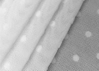 China 70D Brocade Ammonia Flocking Mesh Fabric Soft Elastic Nylon Spandex 140gsm for sale