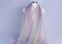 China Rainbow gradient netting clothing mesh polyester fabric knitted mesh fabric for sale