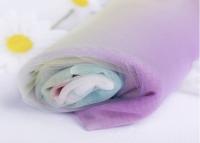 China Rainbow gradient netting clothing mesh polyester fabric knitted mesh fabric for sale