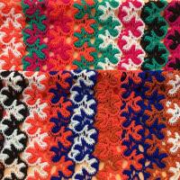 China Knitted Polyester Jacquard Mesh Fabric 157gsm 1.47m Width for Fashion Apparel for sale