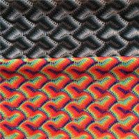 China Polyester Jacquard Mesh Fabric 230gsm 147cm Width for Garment Knitted Breathable Eco Friendly for sale