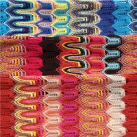 China Knitted Polyester Jacquard Mesh Fabric 230 GSM 1.47m Width Breathable Eco-Friendly for sale