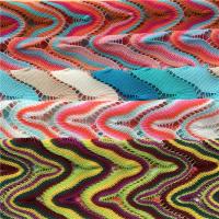 China Knitted Polyester Jacquard Mesh Fabric 230 GSM 1.47m Width Breathable Eco-Friendly for sale
