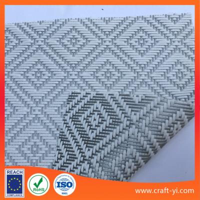 China Rhombus Jacquard Weave Textilene PVC Coated Mesh Fabric 2x2mm 280gsm for sale