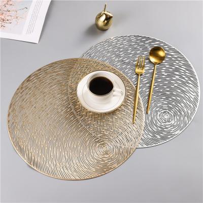 China Textilene Mesh Placemats 38.5 cm Square Fireproof Anti UV Oilproof Reusable Dining Table Mats for sale