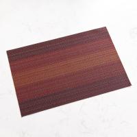 China Textilene Mesh PVC Placemats 30x45cm Heat Resistant Anti UV Oilproof Reusable Table Mats for Hotel Restaurant for sale
