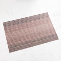 China Textilene Mesh PVC Placemats 30x45cm Heat Resistant Anti UV Oilproof Reusable Table Mats for Hotel Restaurant for sale